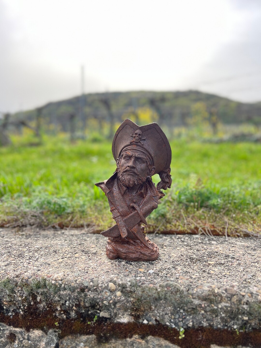 Pirate, Pirate Figure, Cast Iron Pirate, Rust, Pirate, Garden Statue ...