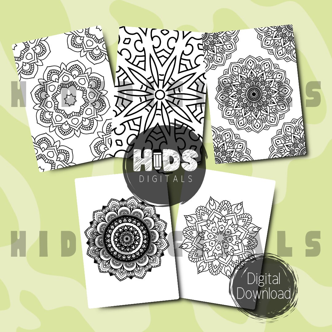 30 + 1 Mandala Coloring Pages for Kids, Easy Mandala Color Activity ...