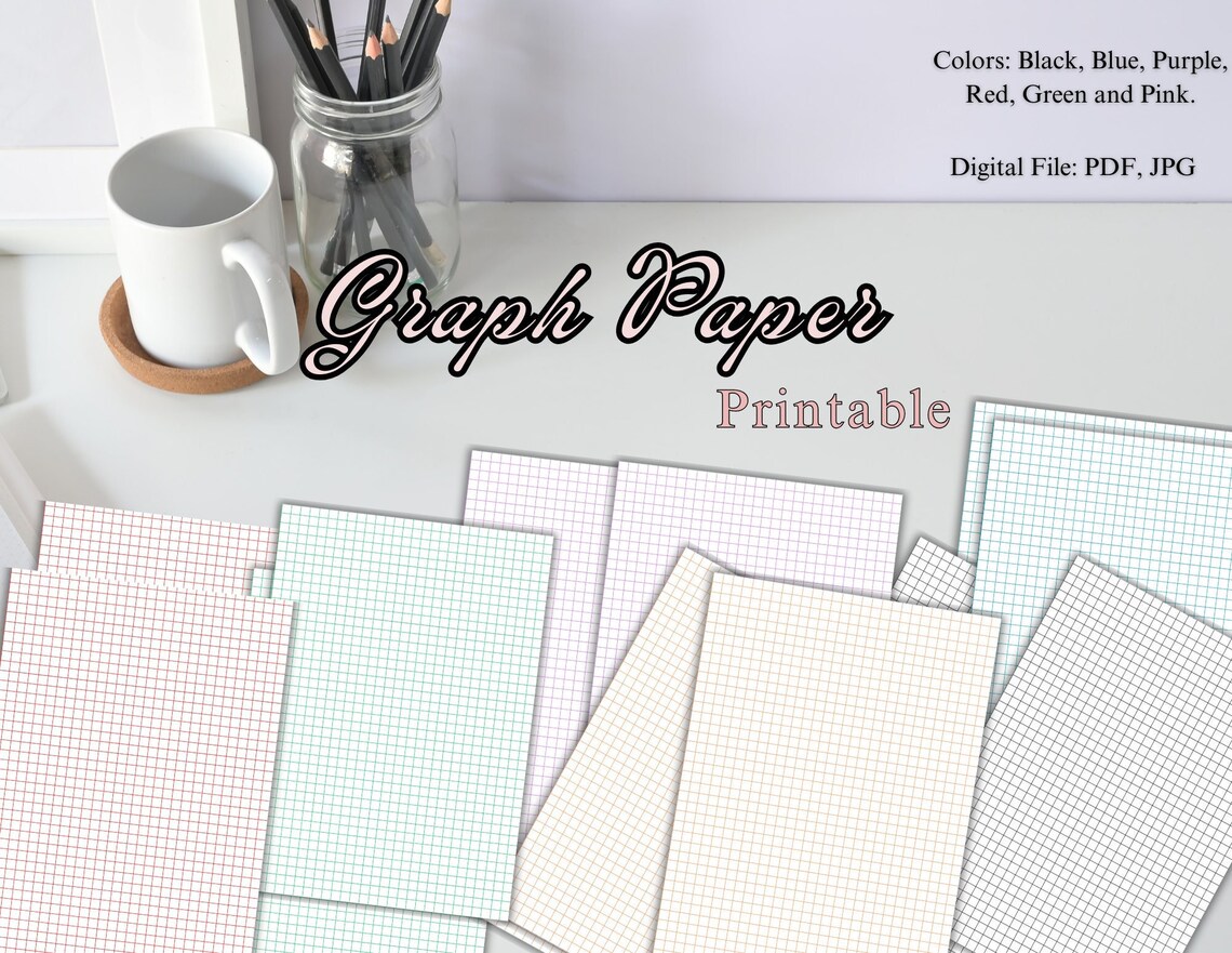 Graph Paper,digital Graph Paper, Printable Paper, Printable Graph Paper ...