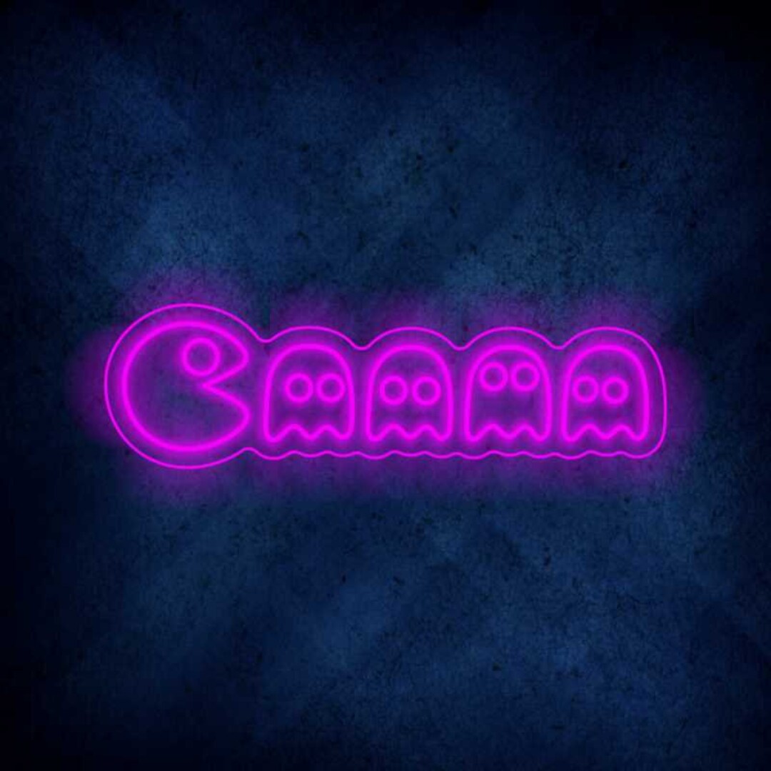 Pacman Ghost Hunting LED Neon Sign - Etsy