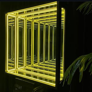 Infinity Mirror Infinity Mirror Wall Decor Infinity Effect LED Light ...