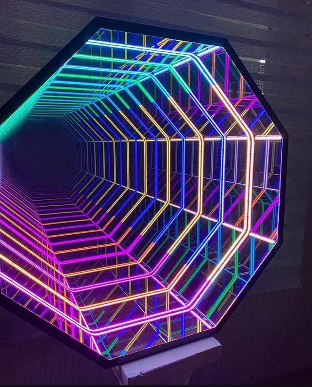 Custom Infinity Mirror Infinity Mirror Logo Wall Decor Infinity Effect ...