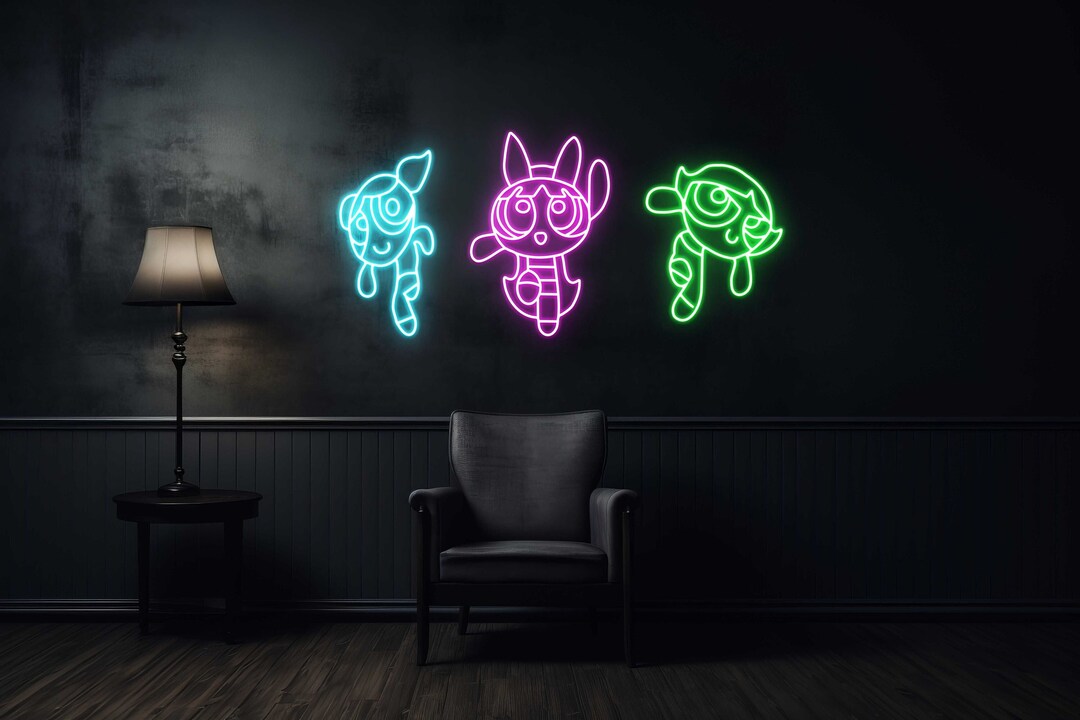 Powerpuff Girls LED Neon Sign - Etsy