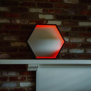 Hexagon Infinity Mirror | Custom Color-changing LED Wall Art ...