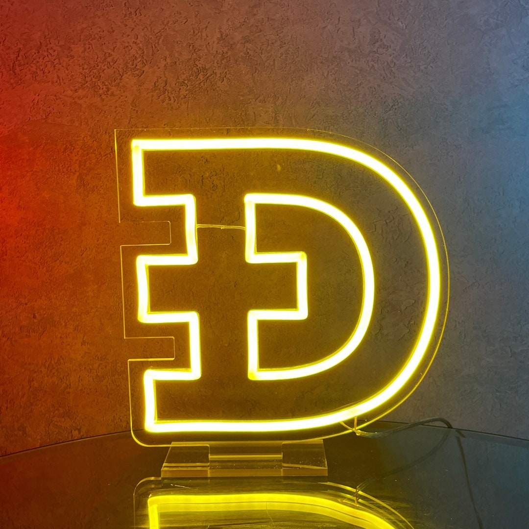 Dogecoin LED Neon Desktop Sign Crypto Neon Sign Custom Neon Sign Cool ...