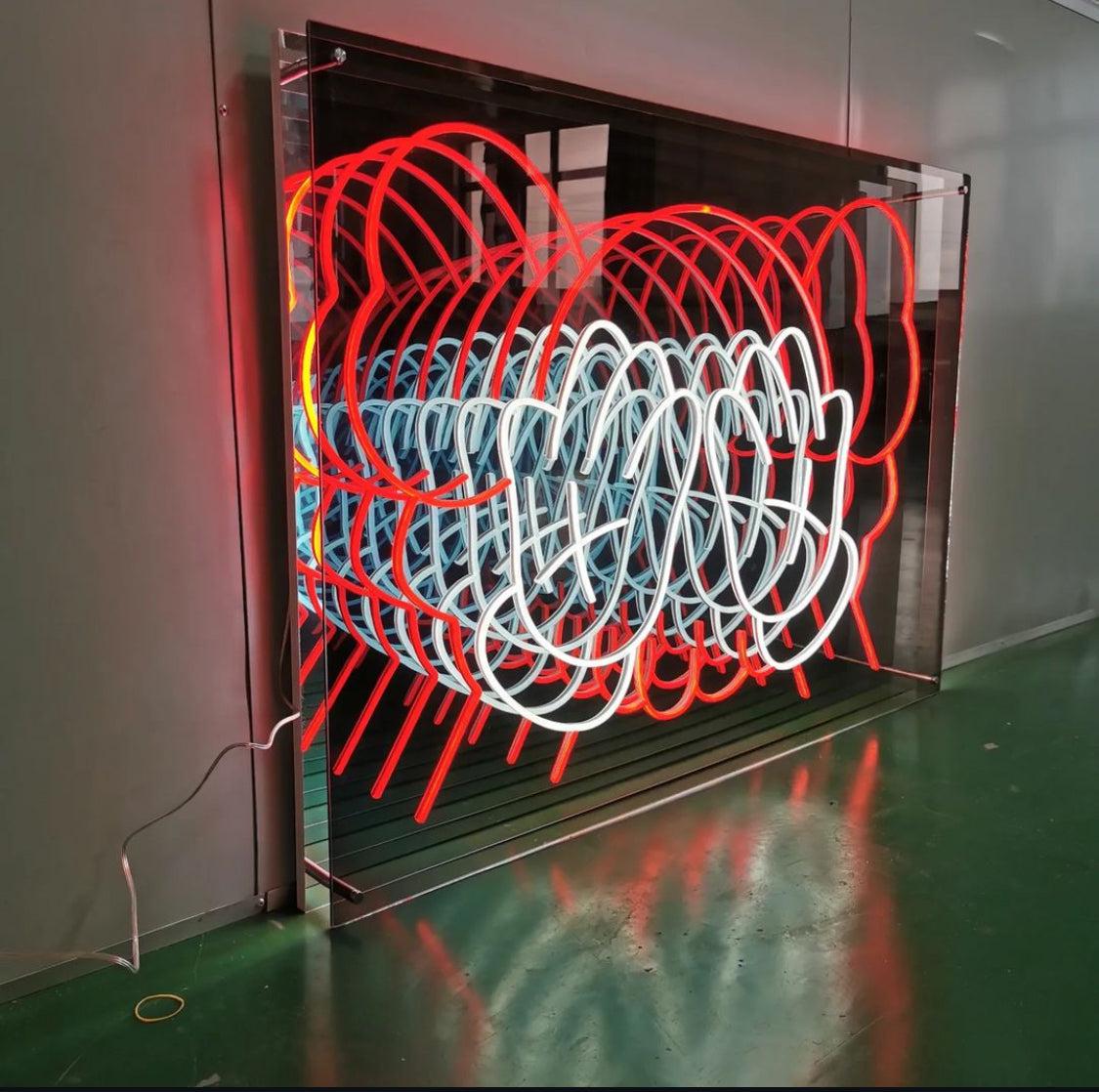 KAWS Infinity Mirror Modern Art Piece Cool Modern Art Art for Home ...