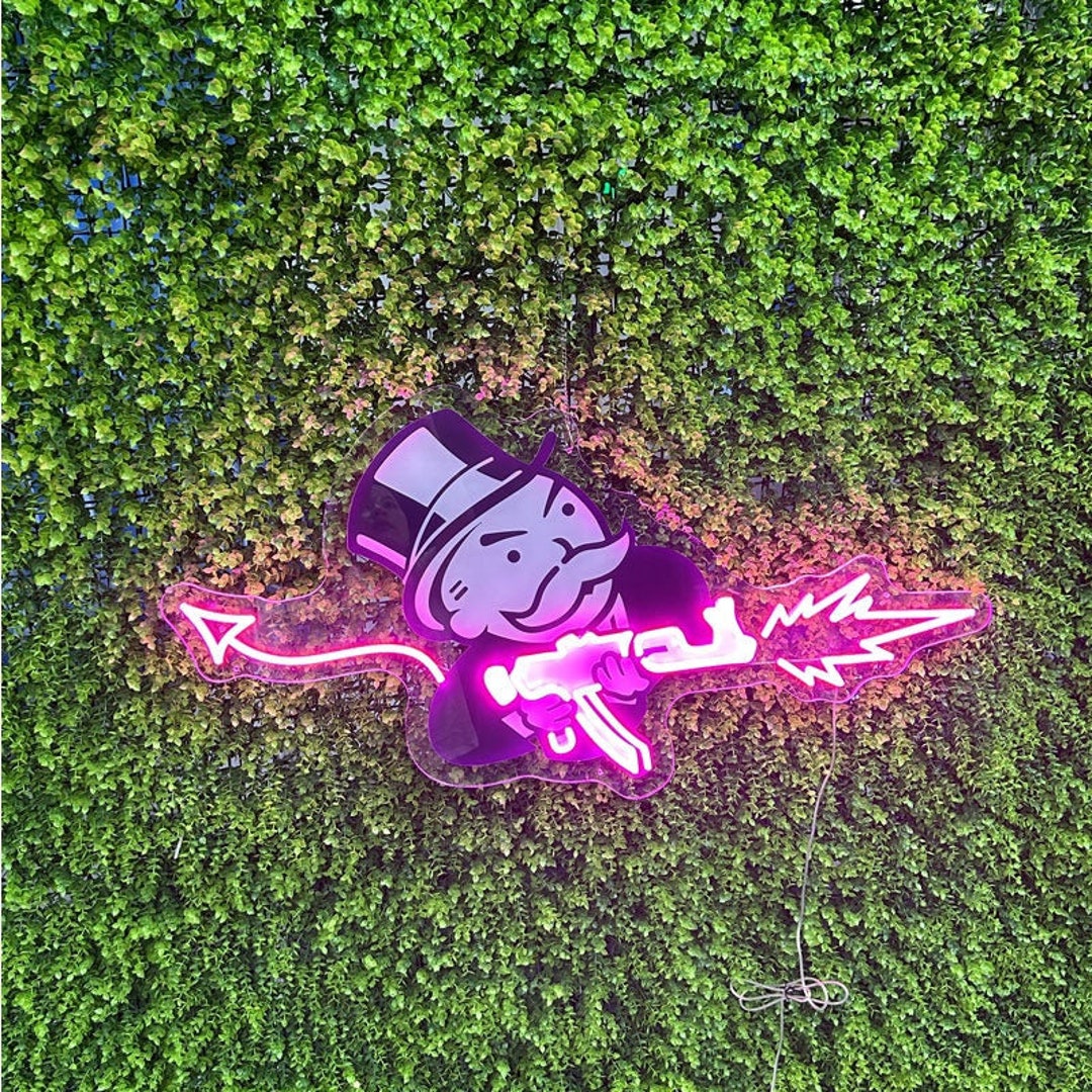 Monopoly Man LED Neon Sign - Etsy