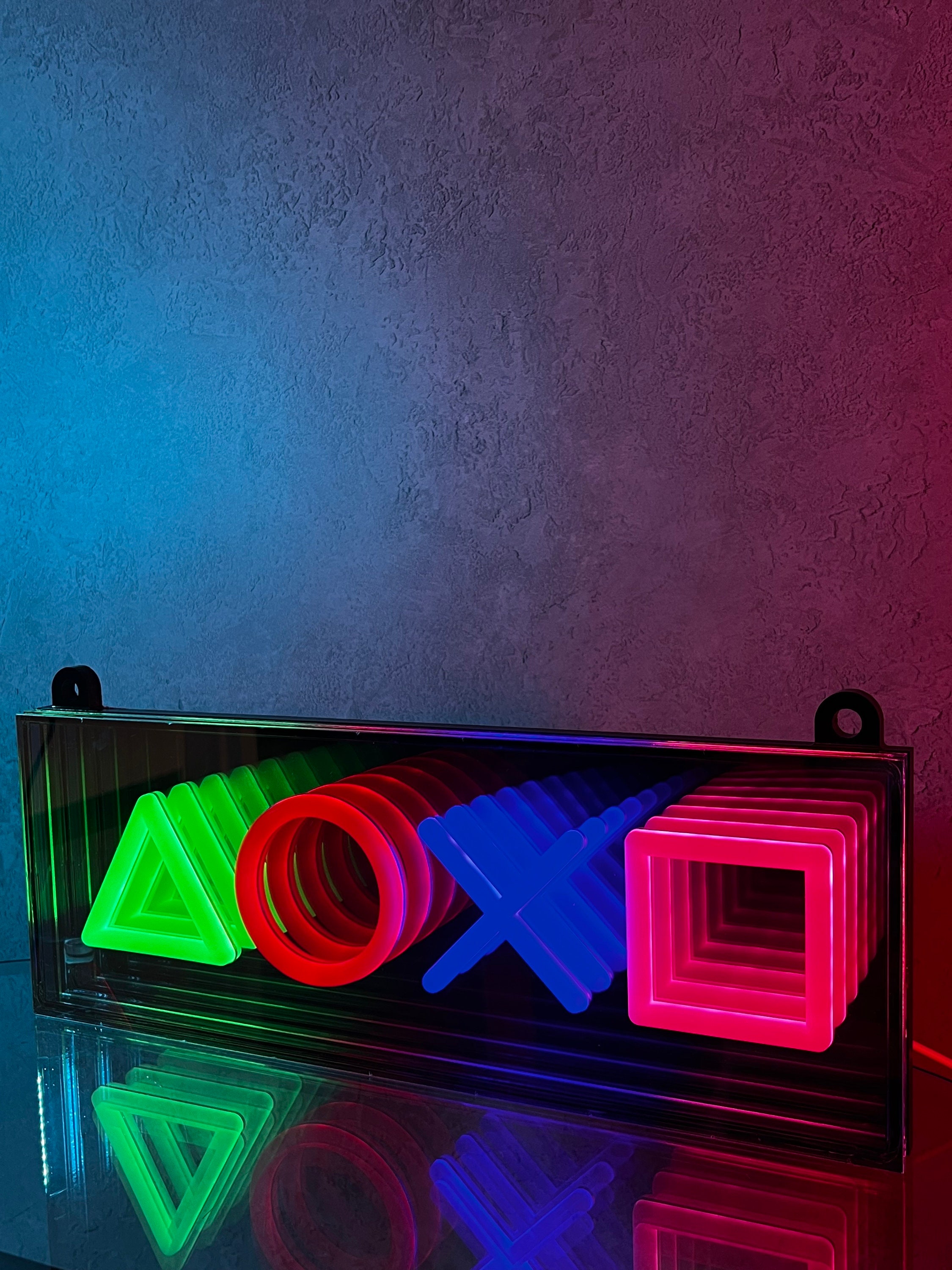 Playstation Icons Infinity Mirror | Infinity Mirror Wall Decor ...