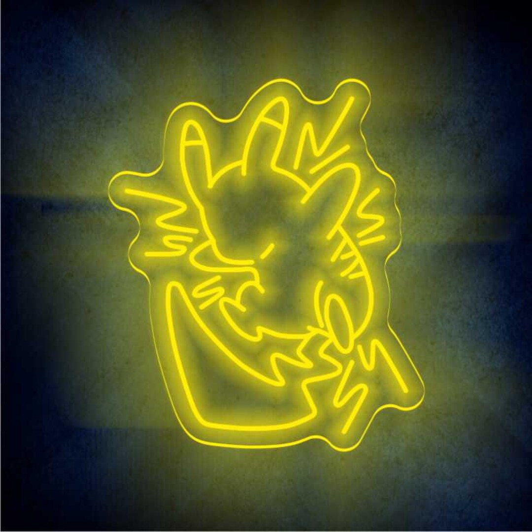 Pikachu Attack LED Neon Sign - Etsy