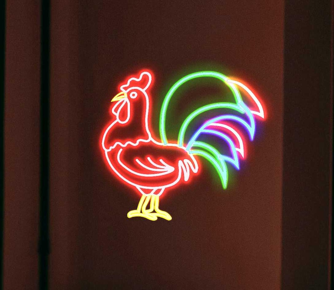 Rooster LED Neon Sign Cool Neon Sign Custom Neon Sign Cool Room Decor ...