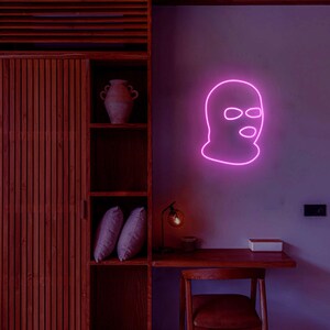 Ski Mask LED Neon Sign - Etsy
