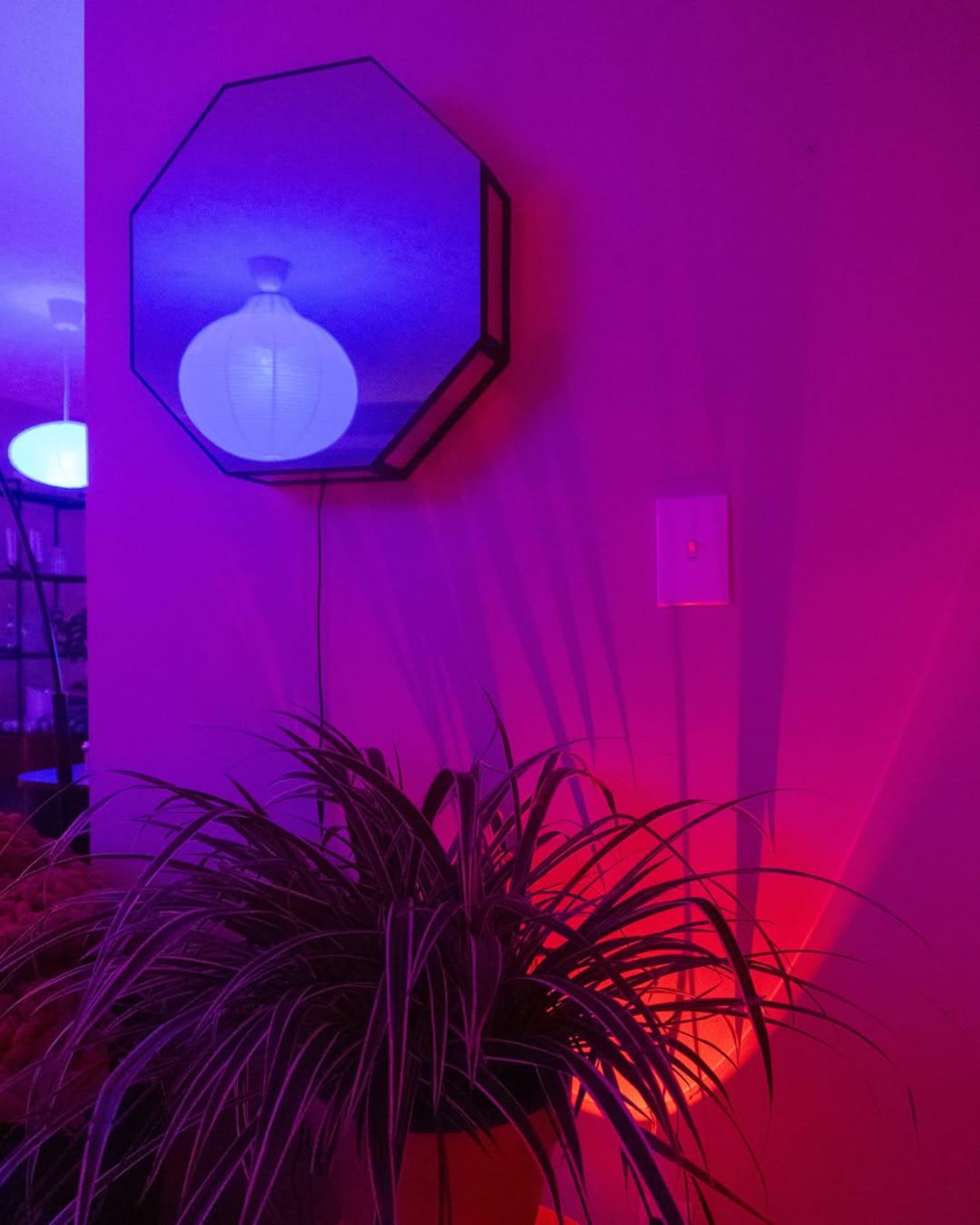 Octagon Infinity Mirror | Custom Color-changing LED Wall Art ...