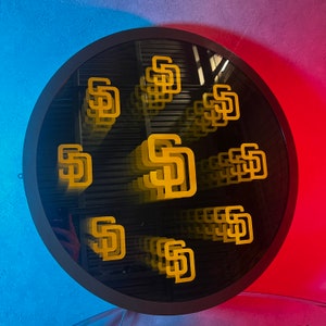 Custom Infinity Mirror Infinity Mirror Logo Wall Decor Infinity Effect ...