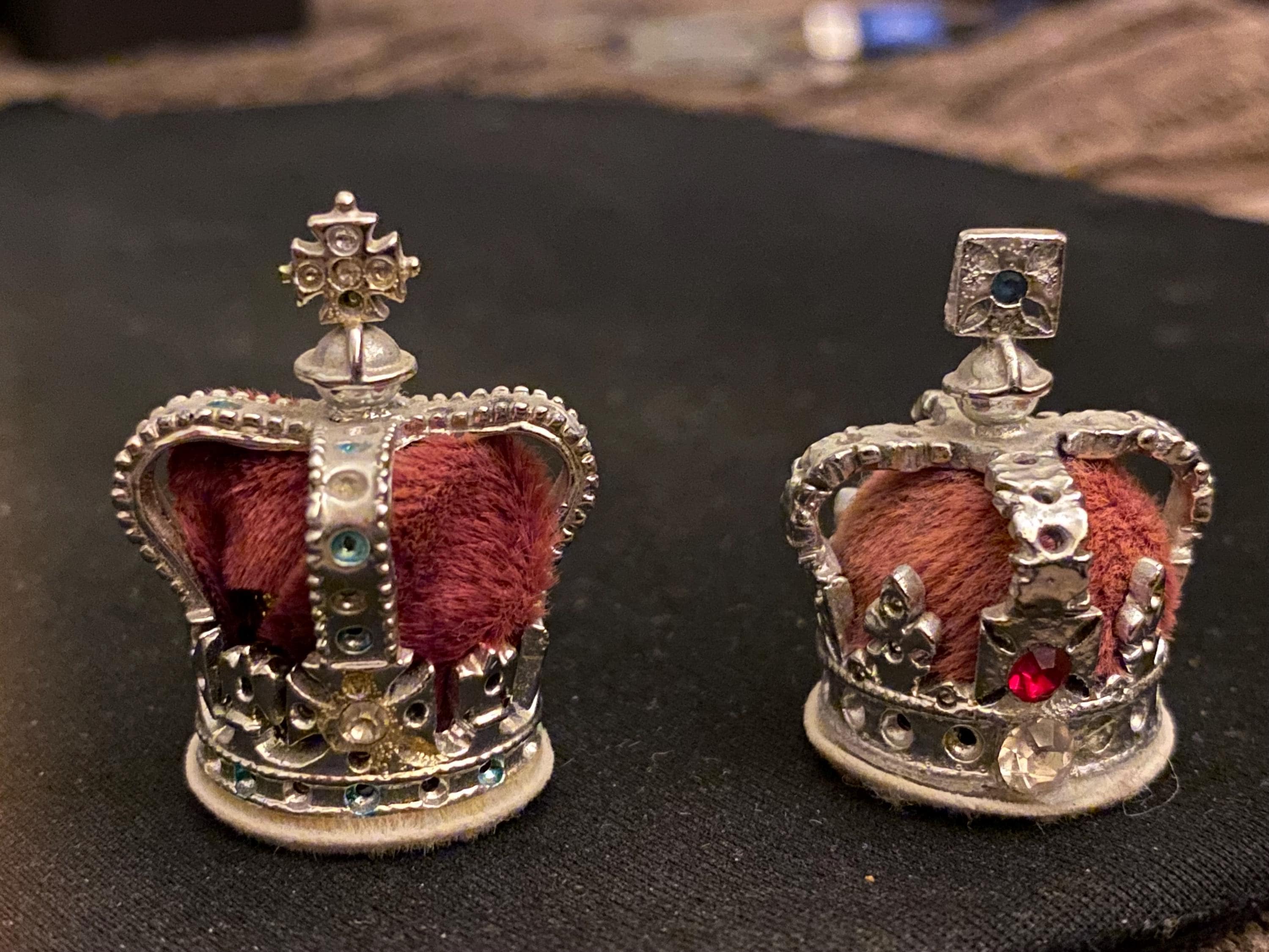 Collectable Vintage Miniature Royal Crown Jewels Souvenir Set of 2 - Etsy