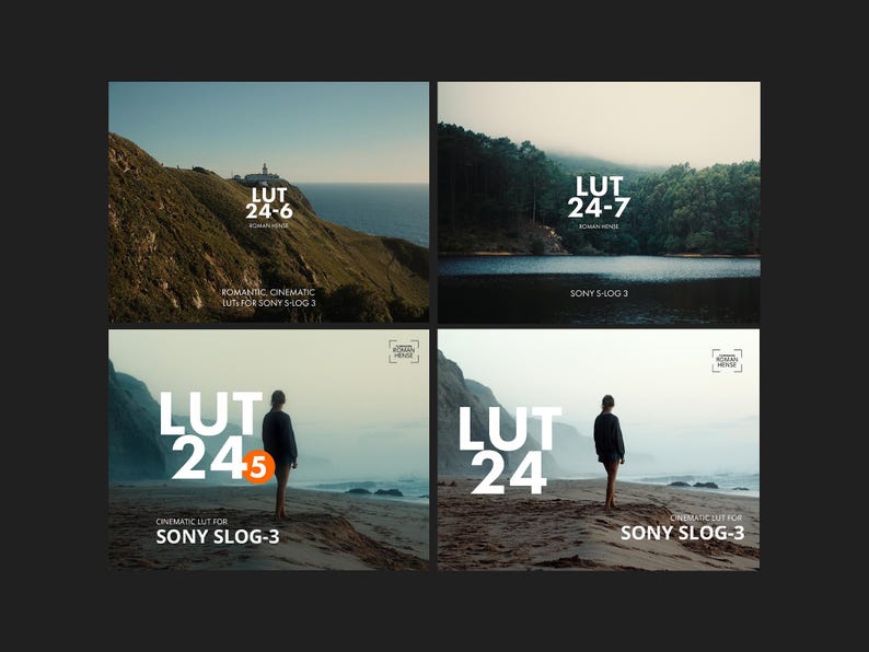 Luts 24-series for Sony S-log3 - Etsy
