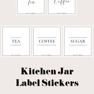 Organization Labels, Personalised Jar Labels, Sticker Label, Minimalist ...