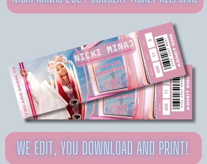 SIX the Musical Surprise Theatre Ticket, Personalised Keepsake Pass ...