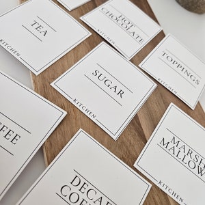 Laundry Organisation Labels, Personalised Jar Labels, Water Resistant ...