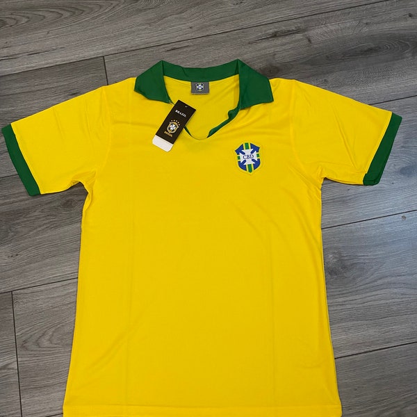 Vintage Brazil Football Jersey - Etsy