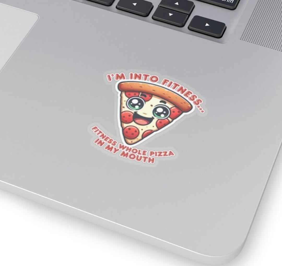 Pizza Sticker, Funny Sticker for Laptop, Water Bottle, Hydroflask ...
