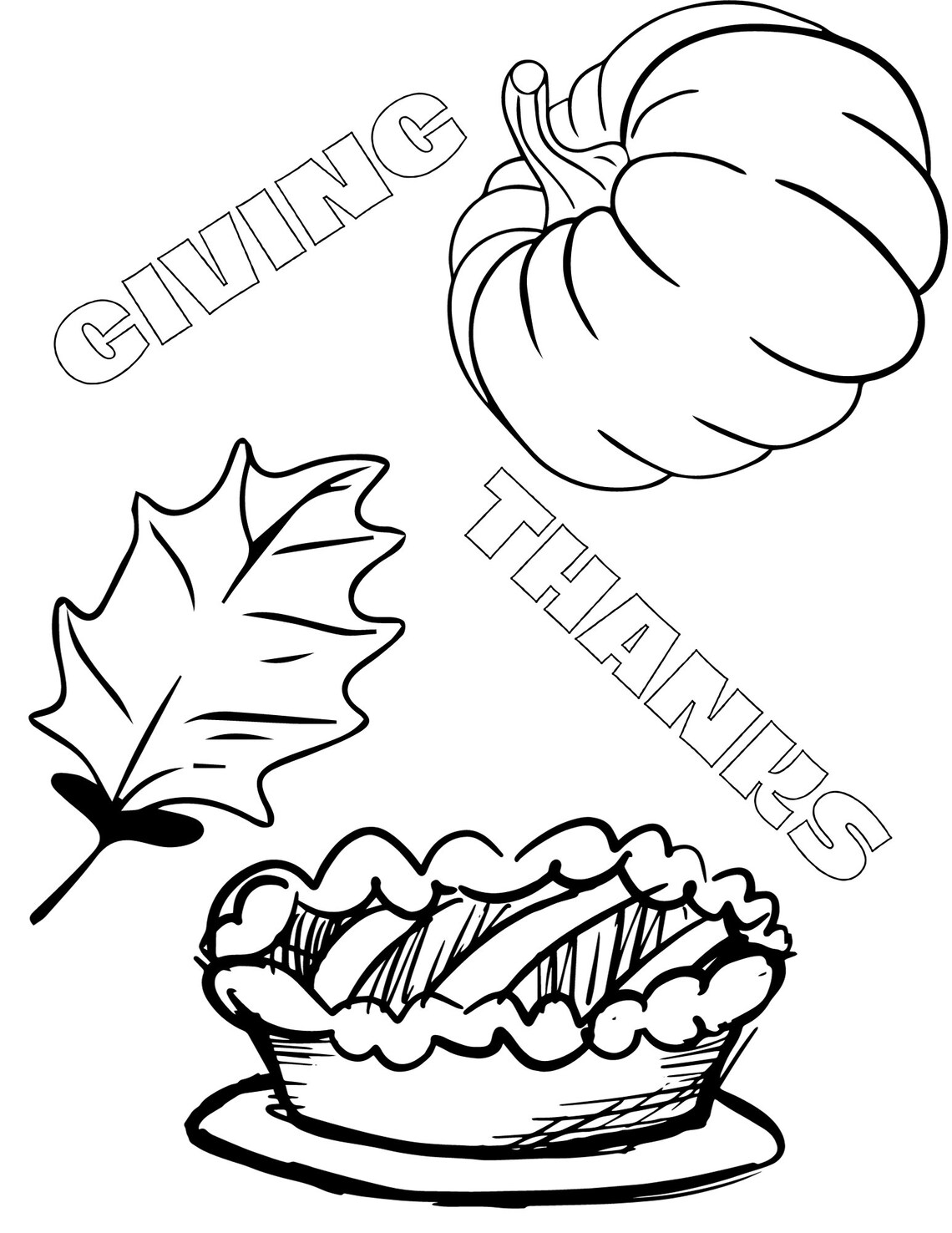 Thanksgiving Coloring Pages for Kids - Etsy
