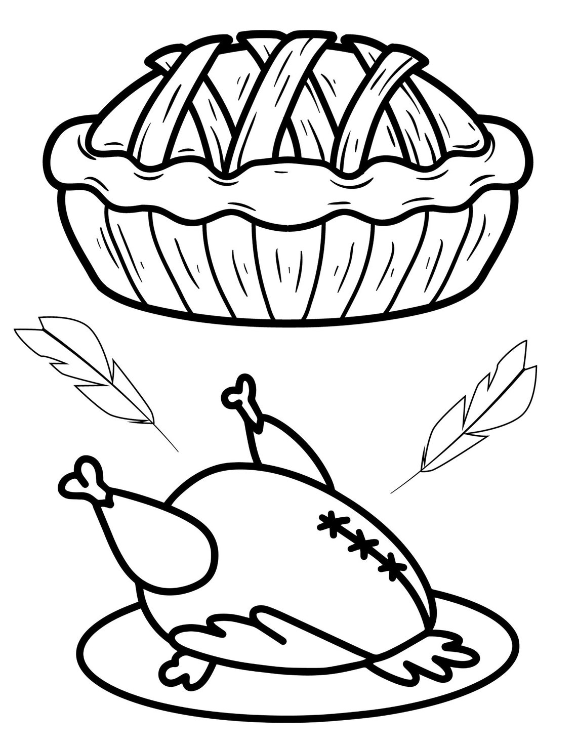 Thanksgiving Coloring Pages for Kids - Etsy