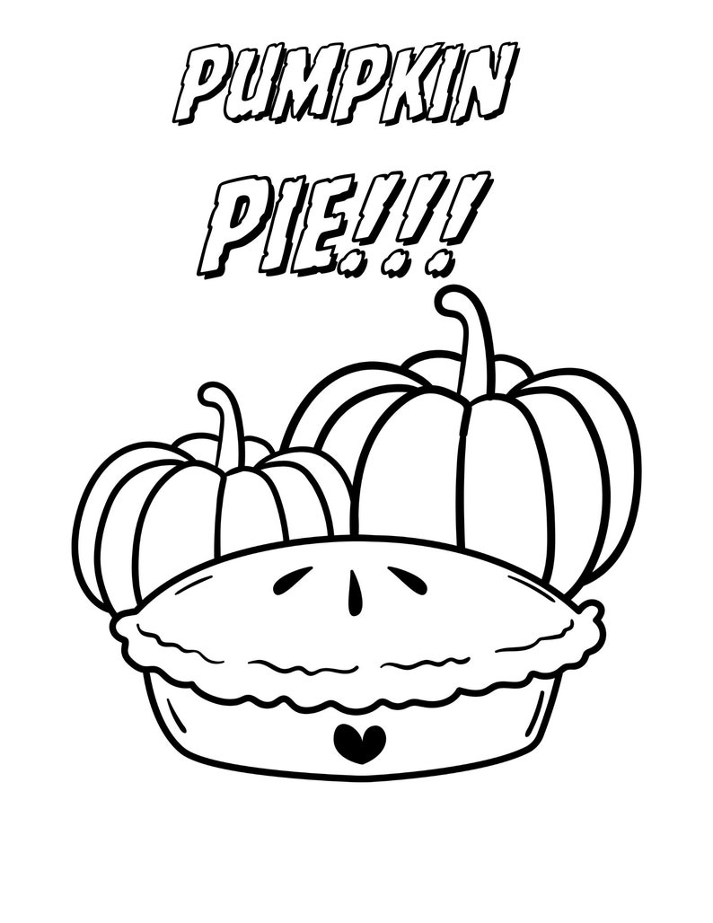Thanksgiving Coloring Pages for Kids - Etsy