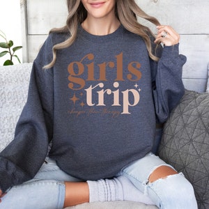 Girls Trip Sweatshirt, Cheaper Than Therapy 2023, Girls Weekend ...