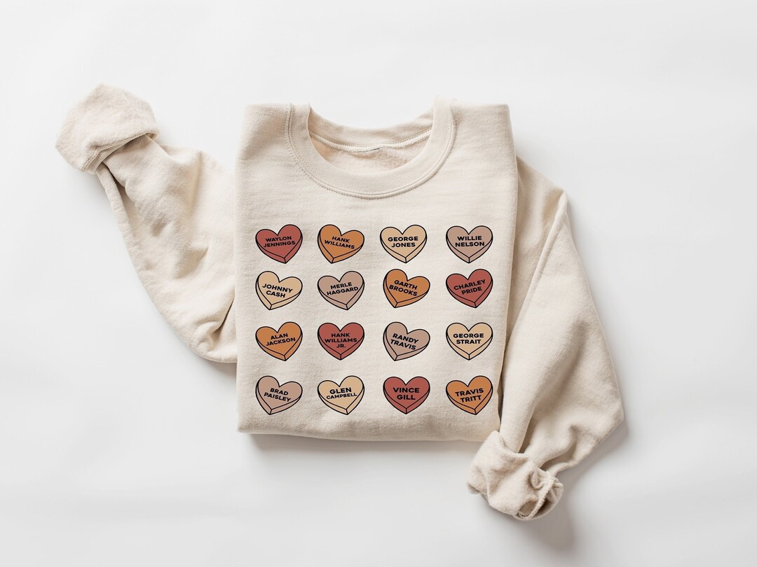 Country Music Singers Crewneck, Western Valentine Sweatshirt, Howdy ...