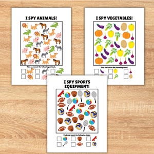 Counting Printable Worksheets for Preschool and Kindergarten With Count ...