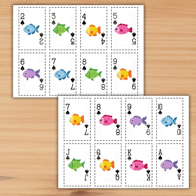 Go Fish Printable Card Game for Kids - Fun Family and Educational ...