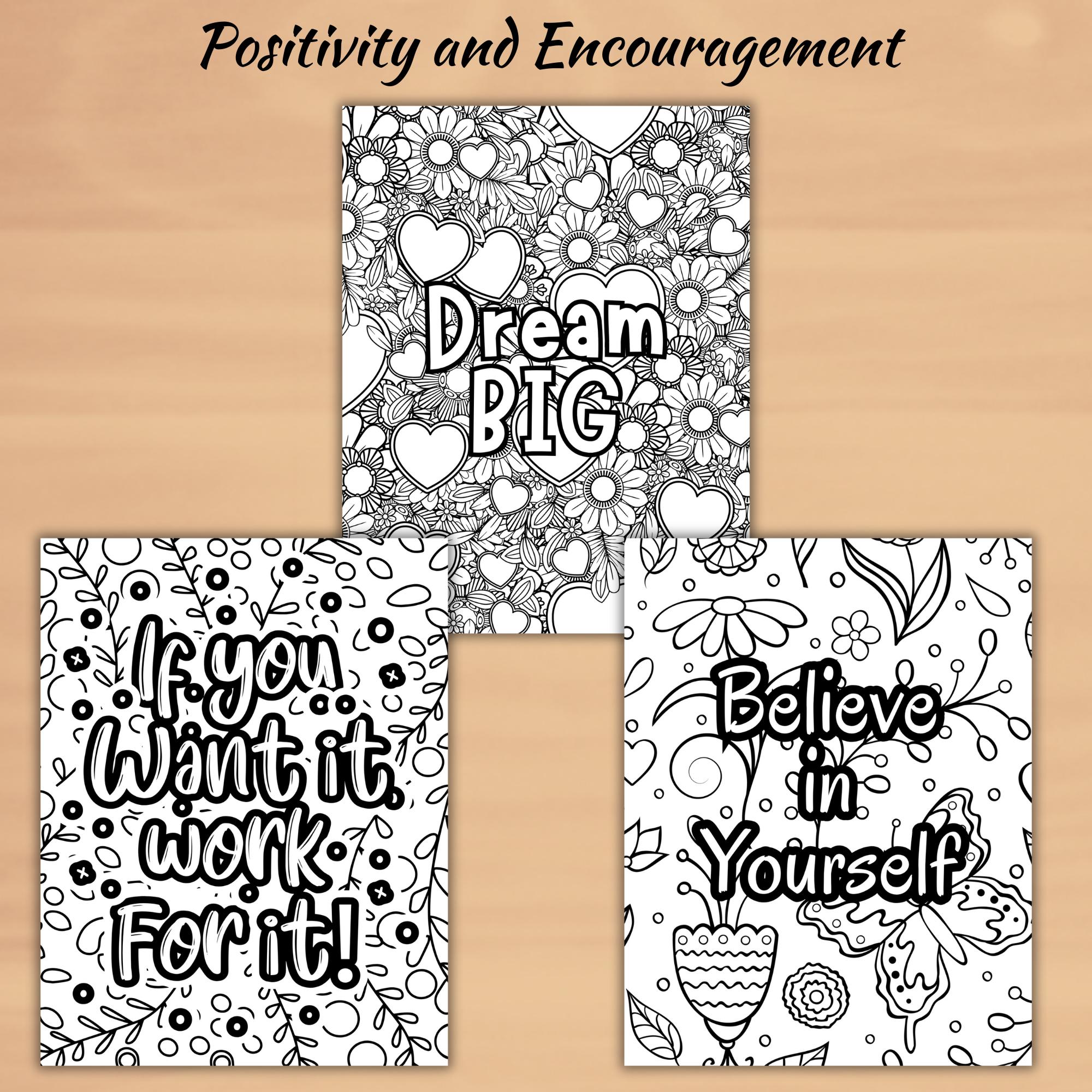 Self-love Affirmation Coloring Pages: Kids Confidence Building Activity ...