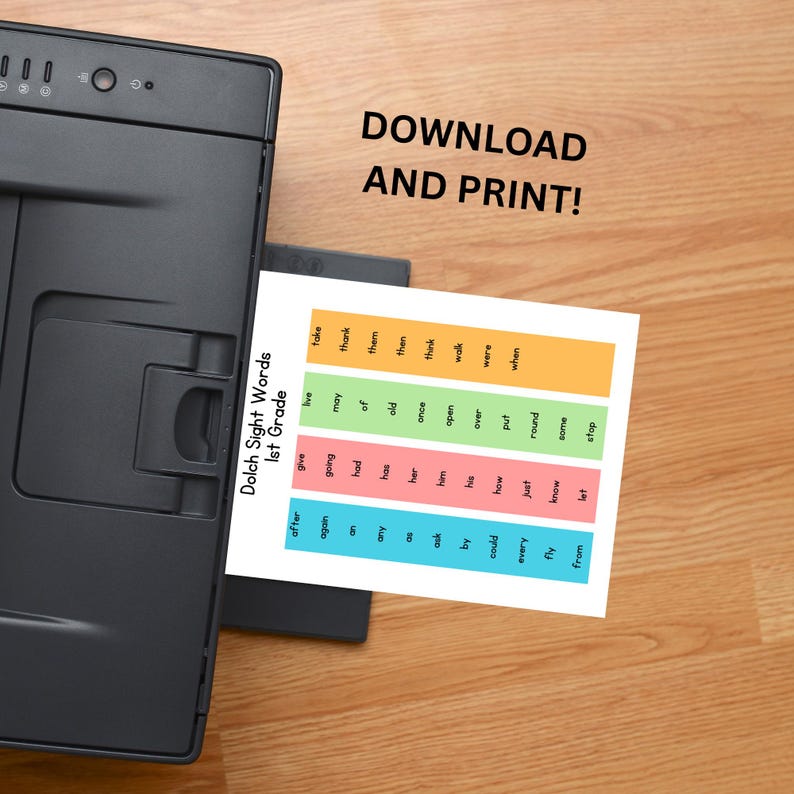 Dolch Sight Word Lists Pre-primer Primer First Second Third Grades for ...