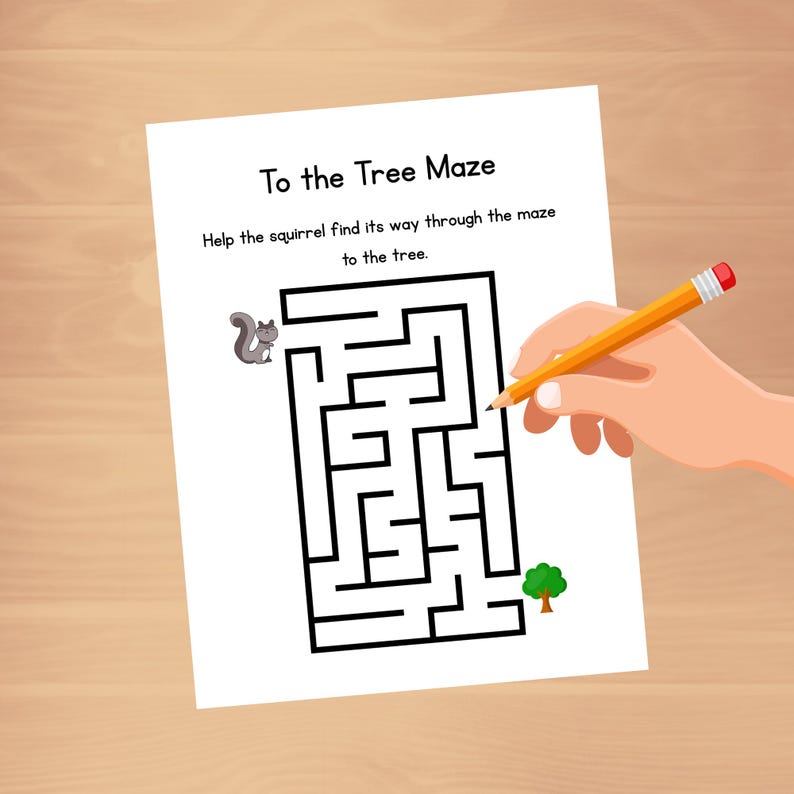 Maze Game Worksheets for Pre-k and Elementary Critical Thinking Fine ...