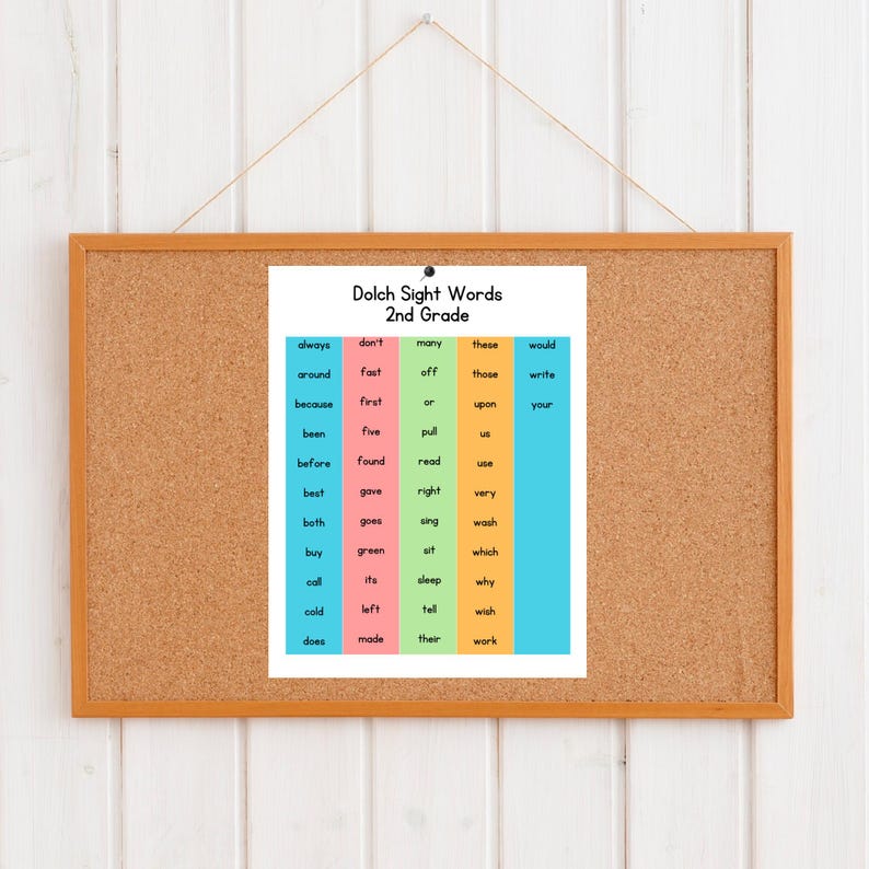 Dolch Sight Word Lists Pre-primer Primer First Second Third Grades for ...