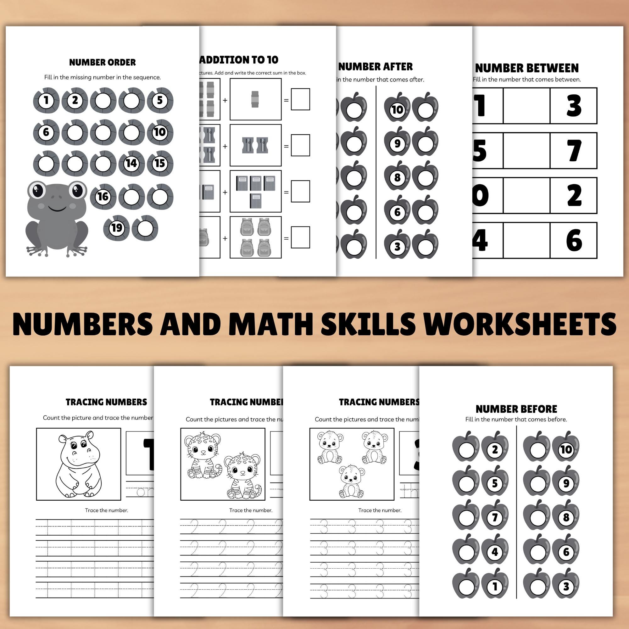 Preschool Pre-k + Kindergarten Learning Bundle Printable Activity ...