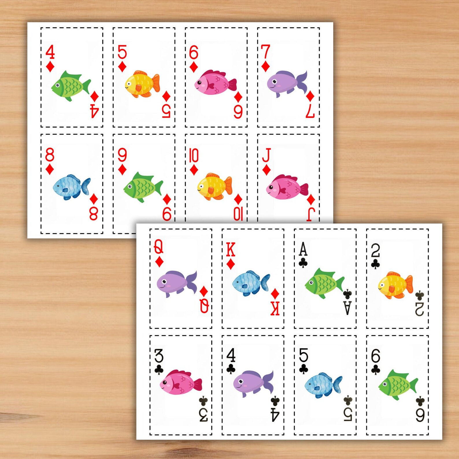 Go Fish Printable Card Game for Kids - Fun Family and Educational ...