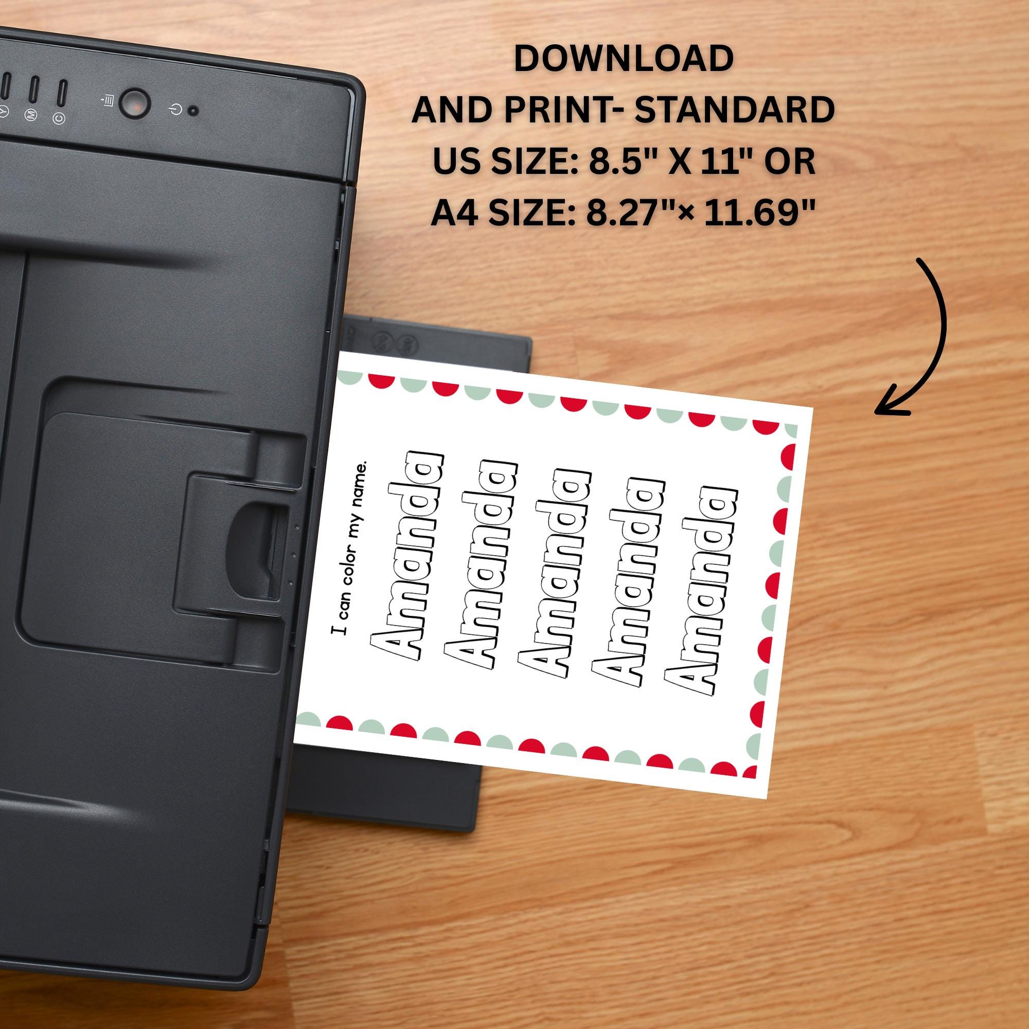 Personalized Name Printable Worksheets for Preschool Pre K Kindergarten ...