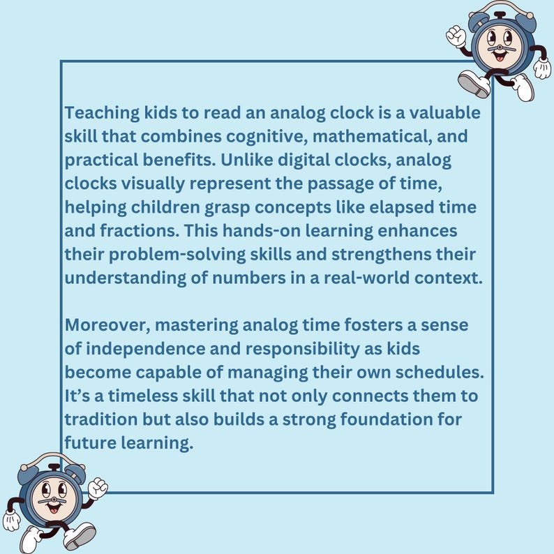 Telling Time Analog Clock Practice Worksheets for Elementary School ...