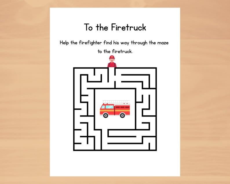 Kids Printable Maze Game Puzzle Worksheets for Critical Thinking and ...