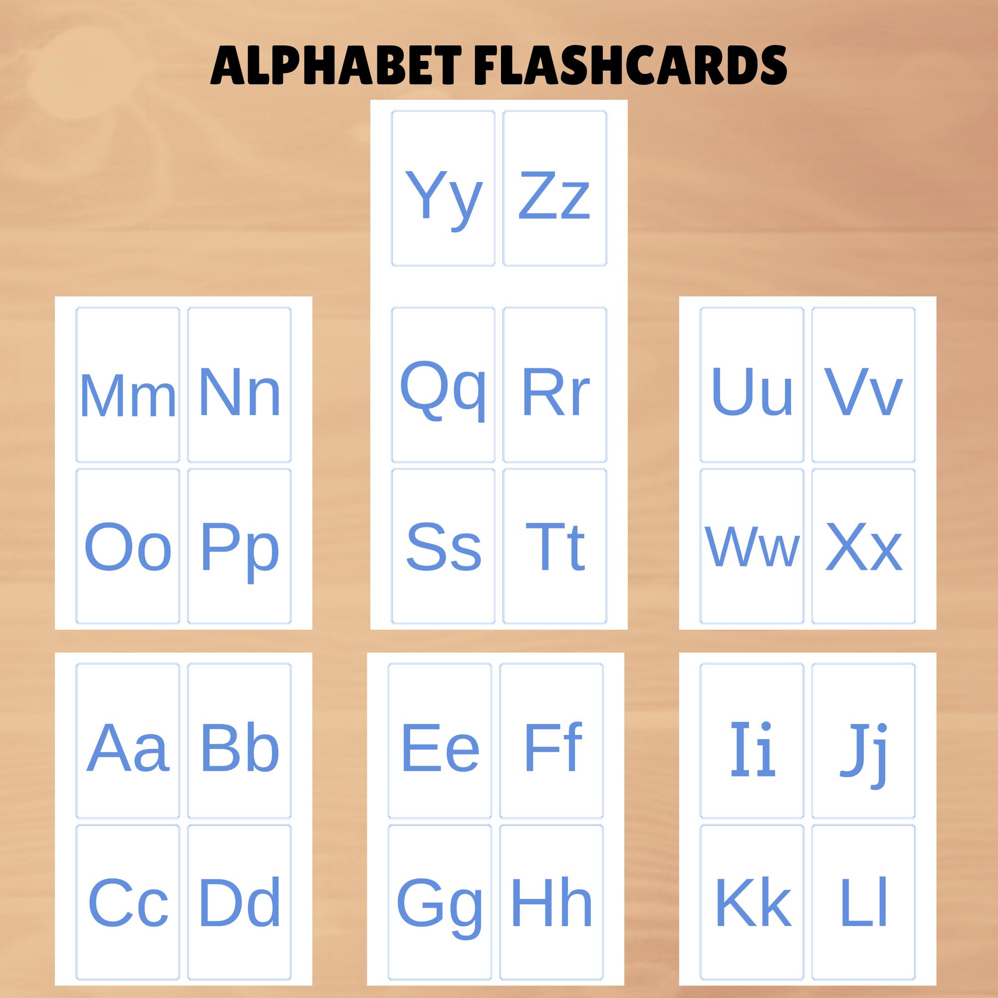 Printable Kids Flashcards: Alphabet, Numbers, Shapes & Colors (PDF ...