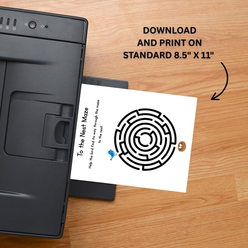 Kids Printable Maze Game Puzzle Worksheets for Critical Thinking and ...