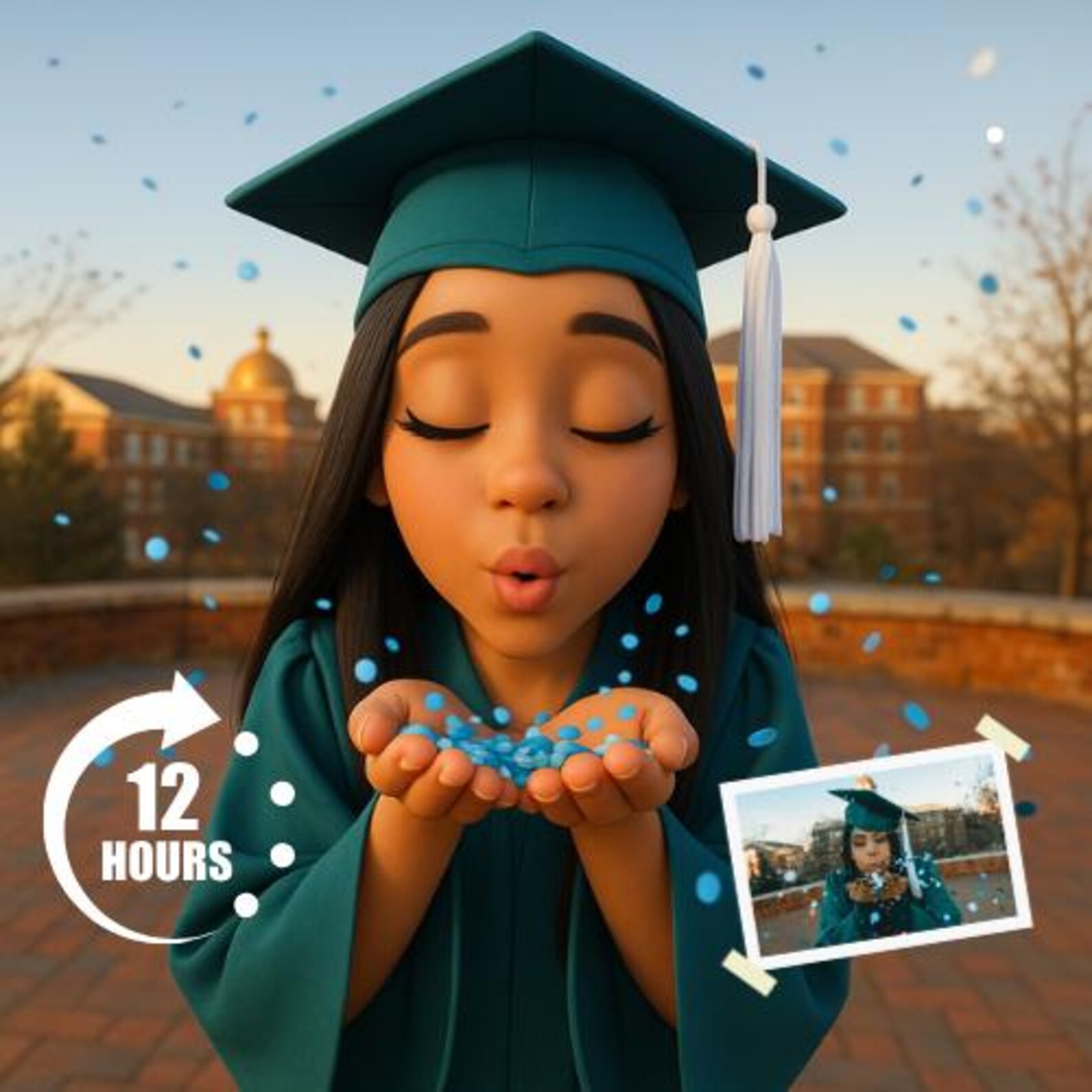 Custom Graduation Cartoon Portrait, Graduation Portrait, Graduation ...