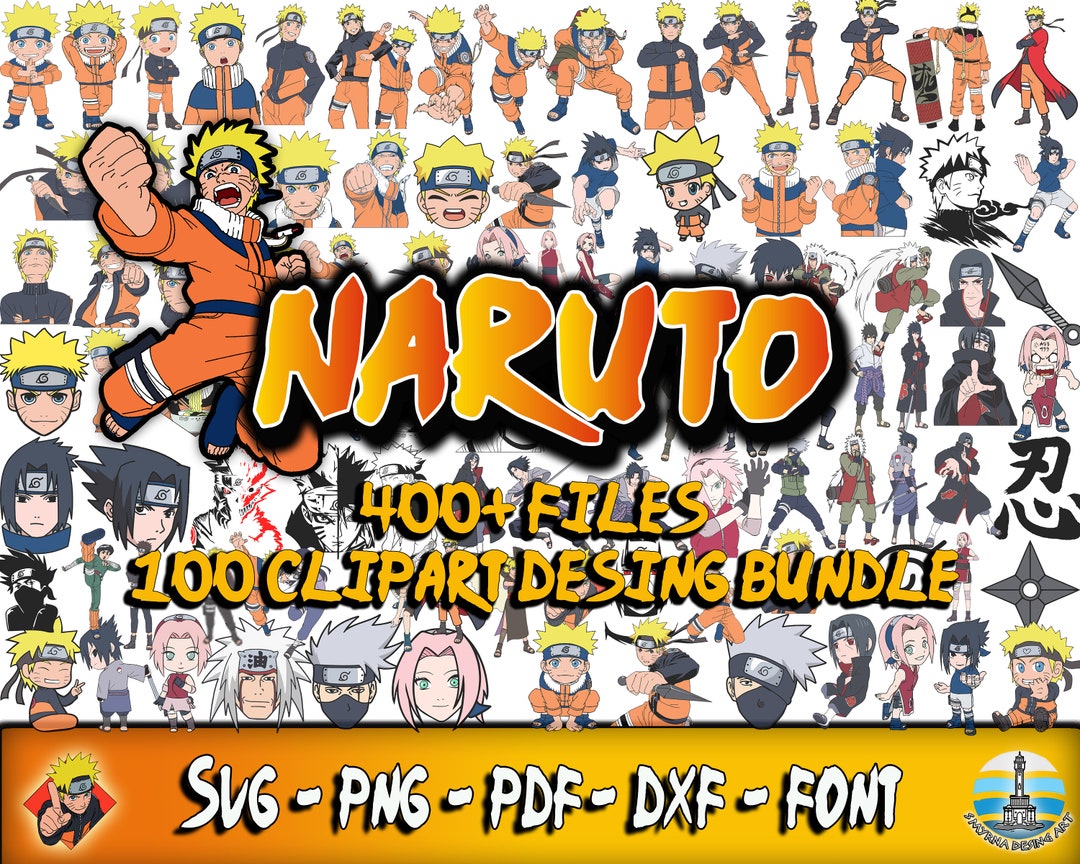 Naruto SVG Png Dxf Font Bundle Naruto Svg Naruto Stickers - Etsy UK