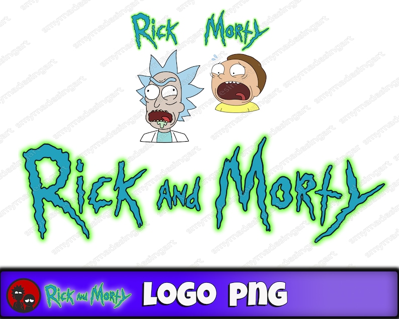 Rick and Morty LOGO, Rick and Morty Cricut, Rick and Morty Png, Rick ...