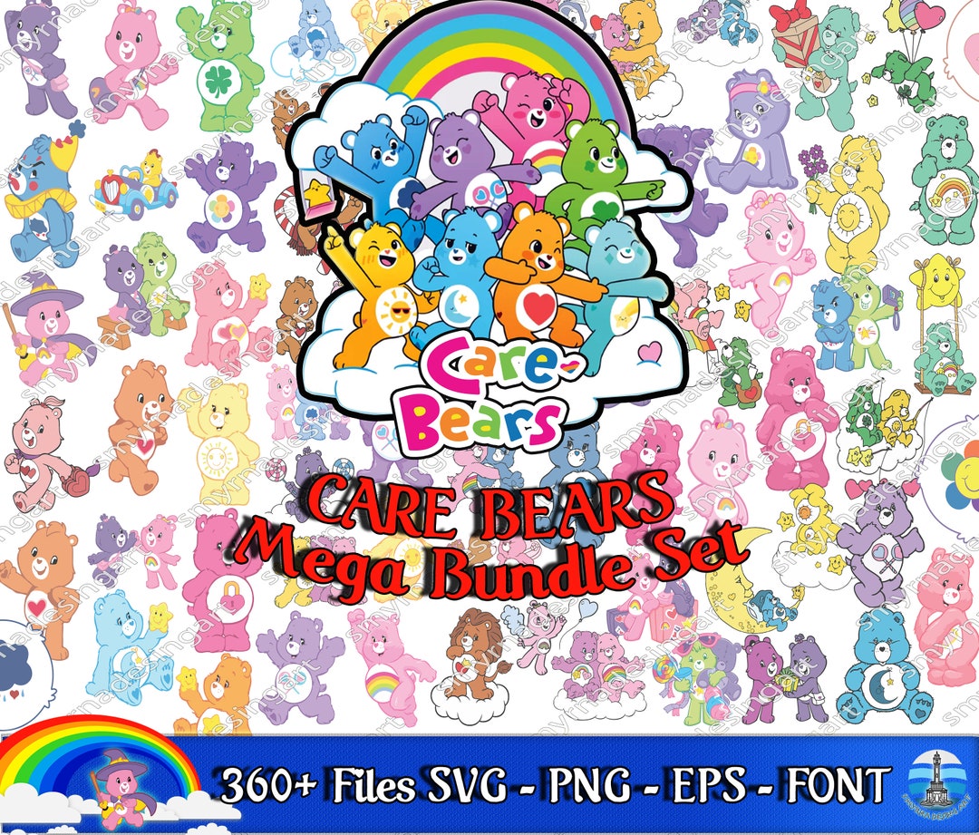 Care Bear, Care Bears SVG Bundle, Cutting, Sublimation, Care Bears Svg ...