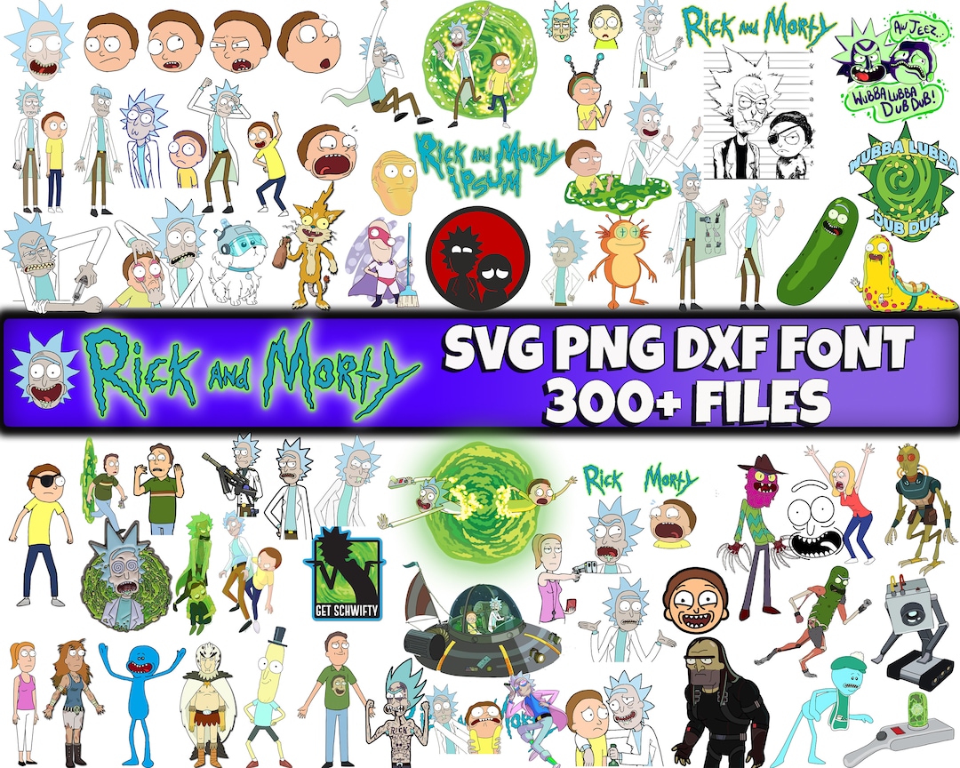 Paquete Rick y Morty, rick y morty svg, rick y morty png, rick y morty ...