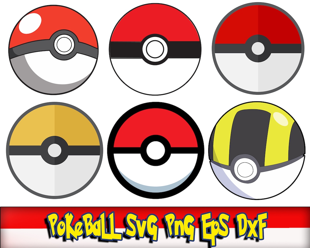 Ball SVG PNG EPS Dxf Cricut Pokeball Svg Pokeball Png Poke - Etsy