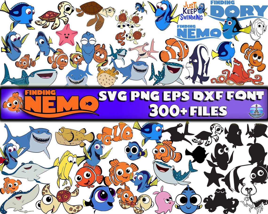 Finding Nemo SVG, Finding Nemo Bundle, Finding Nemo Svg, Finding Nemo ...