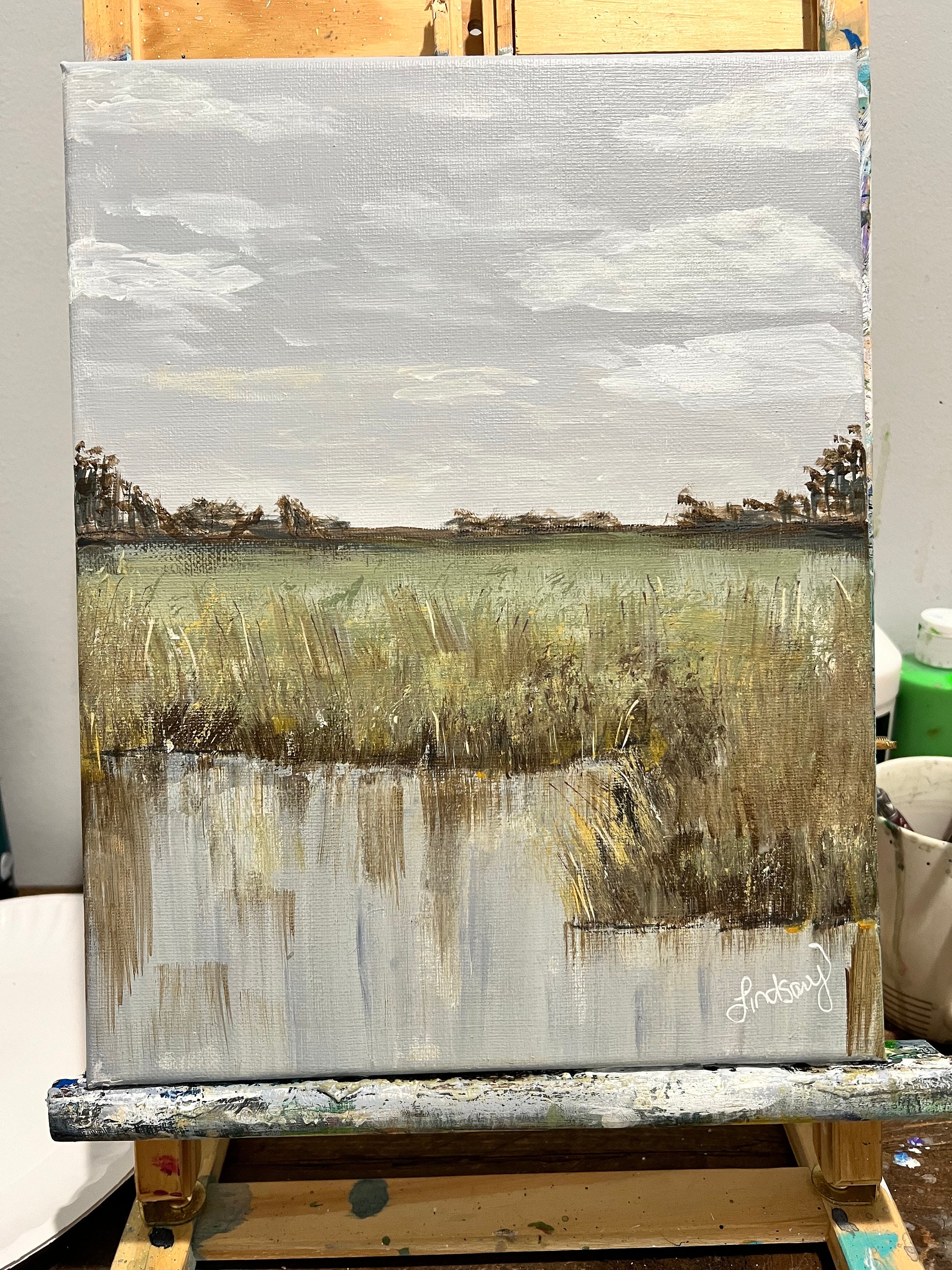 9x12 Salt Marsh Painting - Etsy